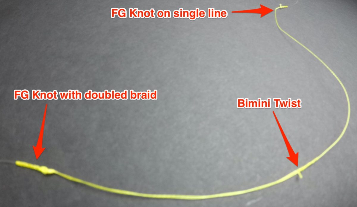FG Knot Vs. The Bimini Twist [Strength Test]