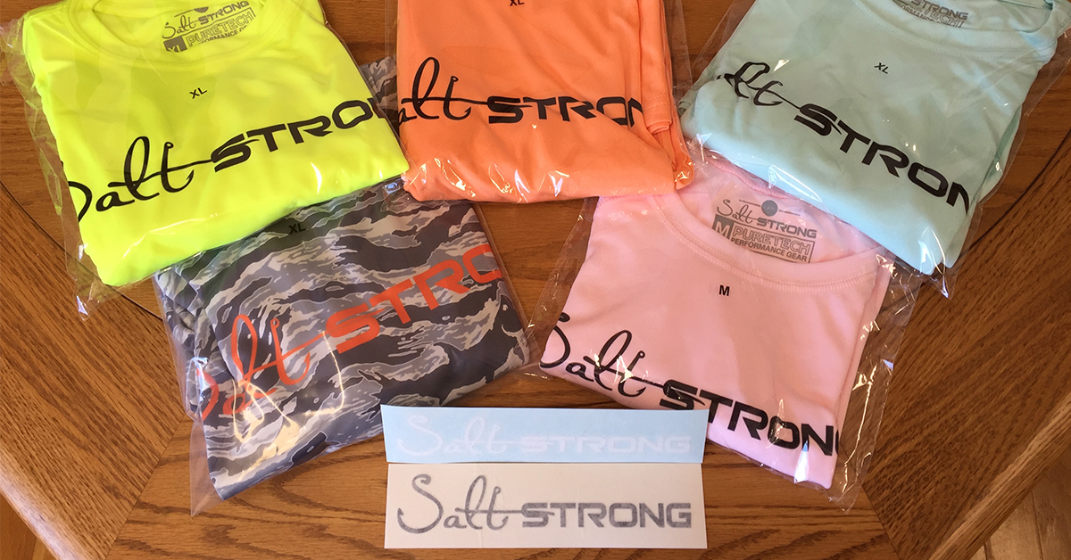 2 FREE Salt Strong 7" Waterproof Decals With Any Purchase This Week!