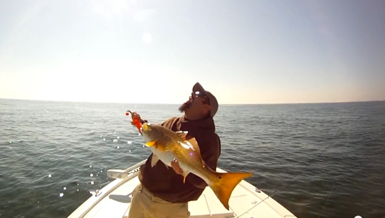Wait til' You See Why This Guy Is Screaming "Holy Redfish"!